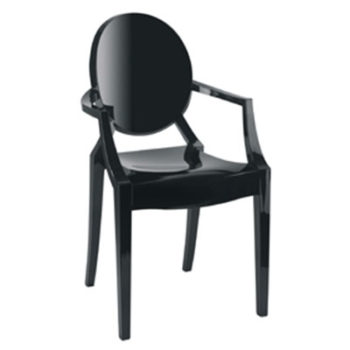 Louis Ghost Arm Chair - Greenroom Prop & Event Furniture Rental