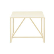 Strut Ivory White Desk / Medium Table - Greenroom Prop & Event ...