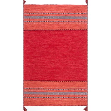 Red Tassel Rug 9'6" x 7'6" - Greenroom Prop & Event Furniture Rental