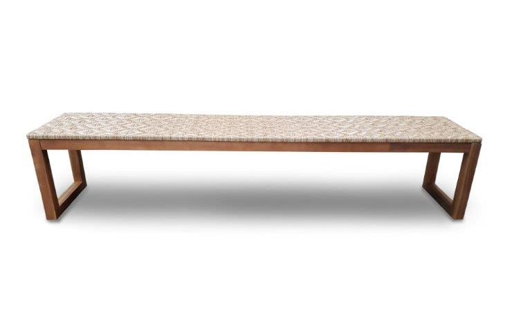 Geo Bench - Greenroom Prop & Event Furniture Rental